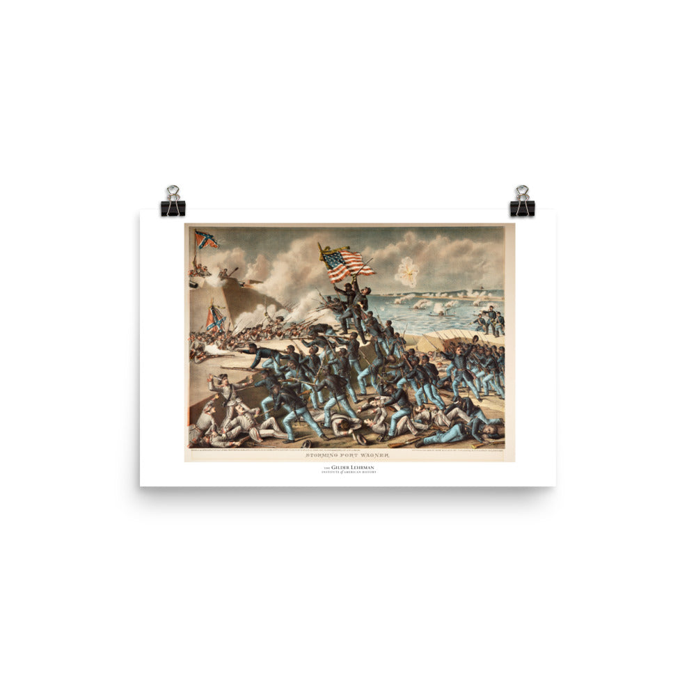 The 54th Massachusetts Regiment in the Civil War (poster) – Gilder ...